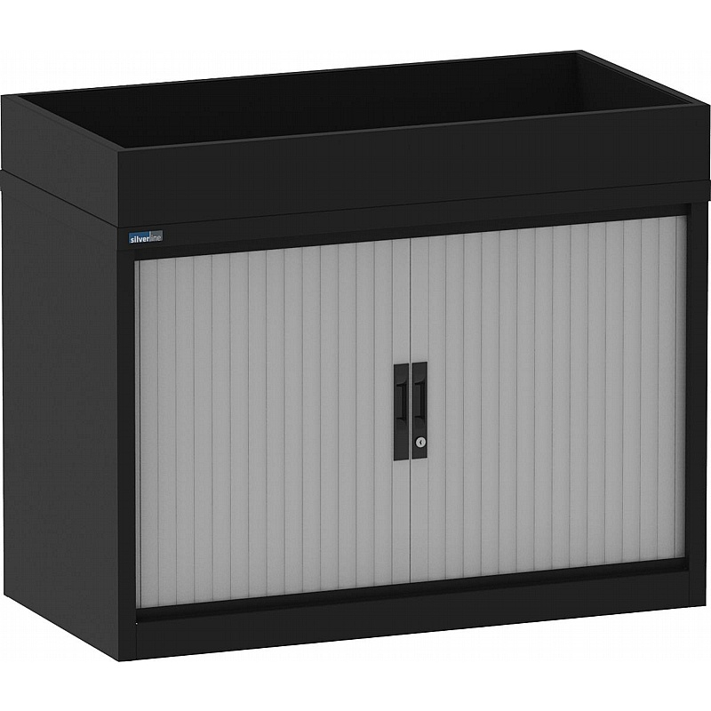 Silverline Kontrax Side Tambour Cupboards with Planter from our Office ...