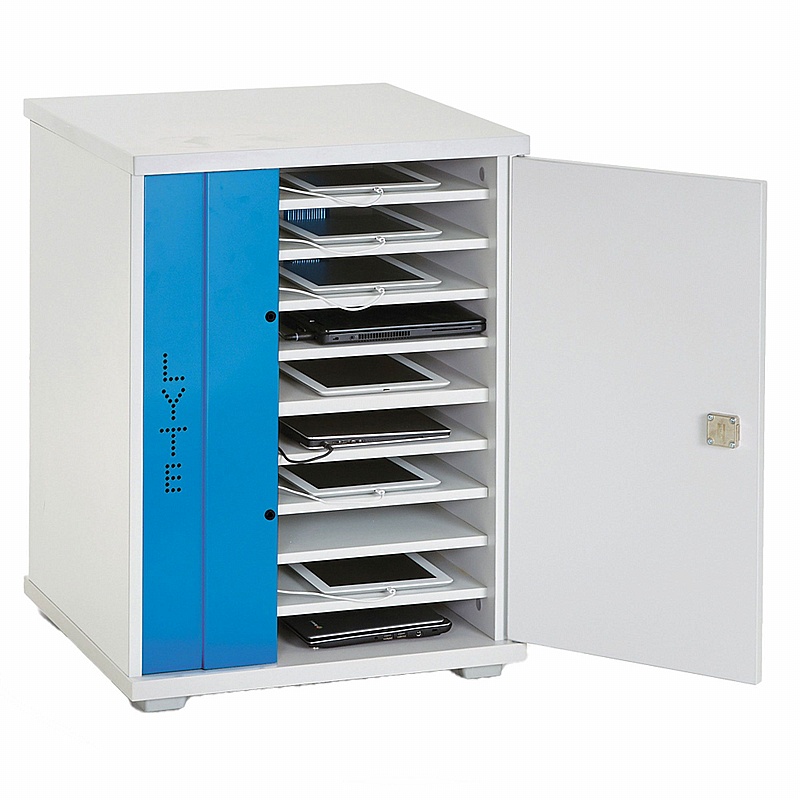 LapCabby Lyte 10H Horizontal Laptop USB Charging and Storage Cabinet ...