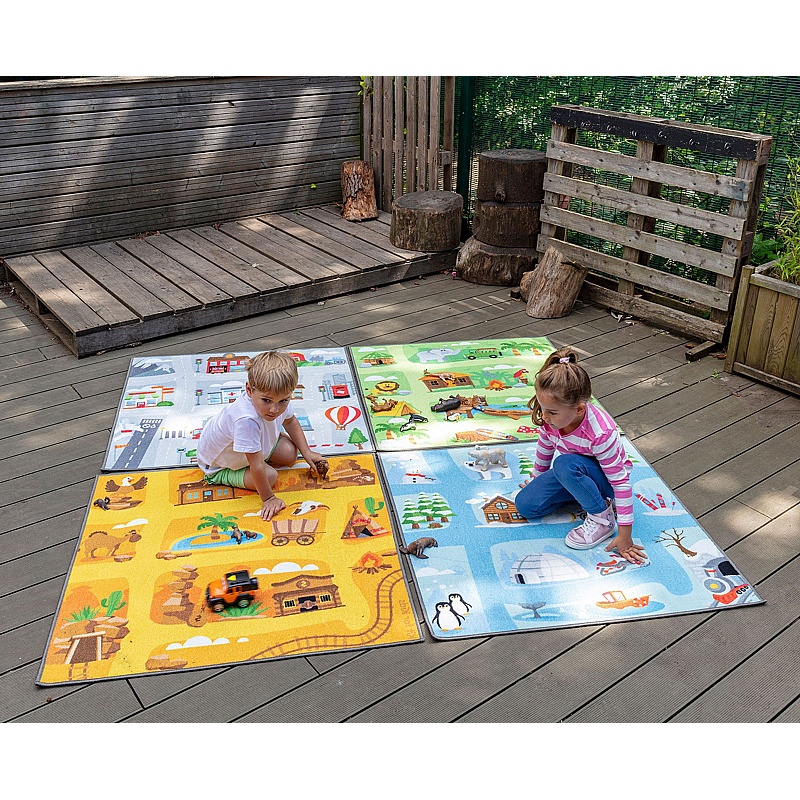 Small World Road Map Set 2 from our School Carpets, Mats & Rugs range.