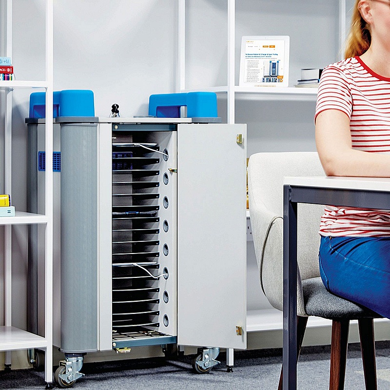 LapCabby Tab 16H Horizontal Single Door Tablet Charging and Storage ...