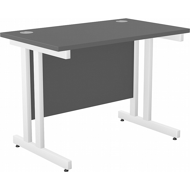 SmartLine Compact Twin Upright Rectangular Office Desk from our ...