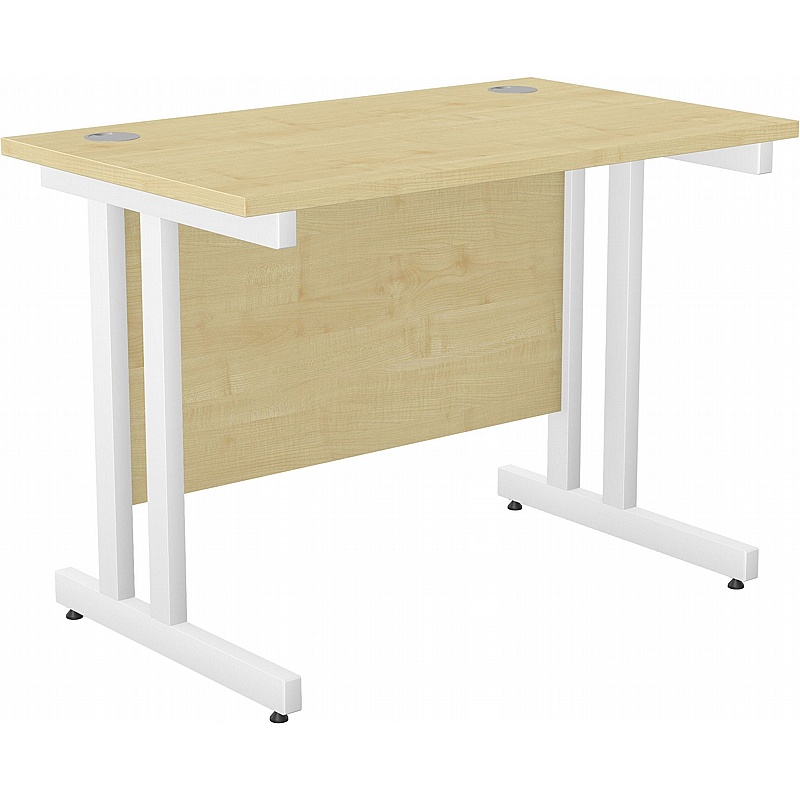 SmartLine Compact Twin Upright Rectangular Office Desk from our Rectangular Desks range.