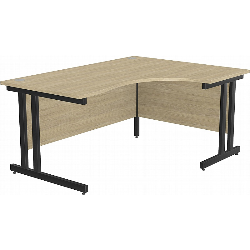 SmartLine Twin Upright Ergonomic Radial Office Desks from our Ergonomic ...