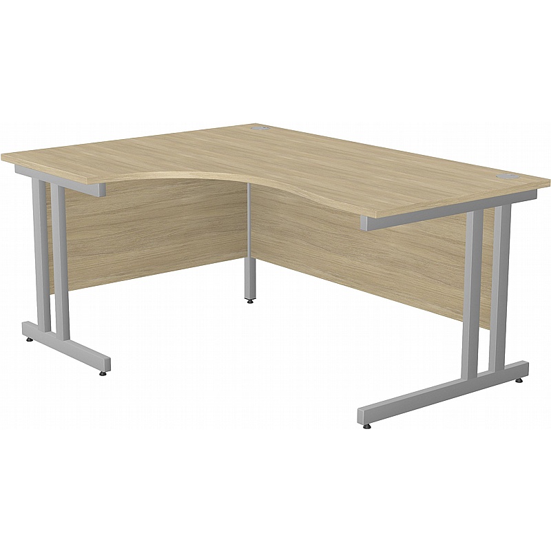 SmartLine Twin Upright Ergonomic Radial Office Desks from our Ergonomic ...