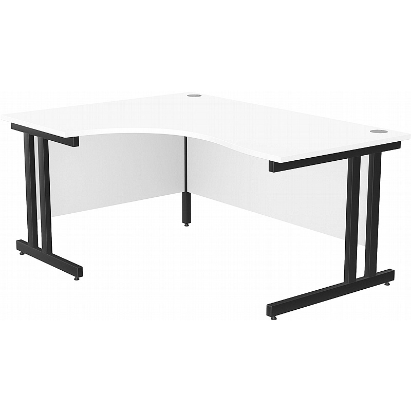 SmartLine Twin Upright Ergonomic Radial Office Desks from our Ergonomic ...