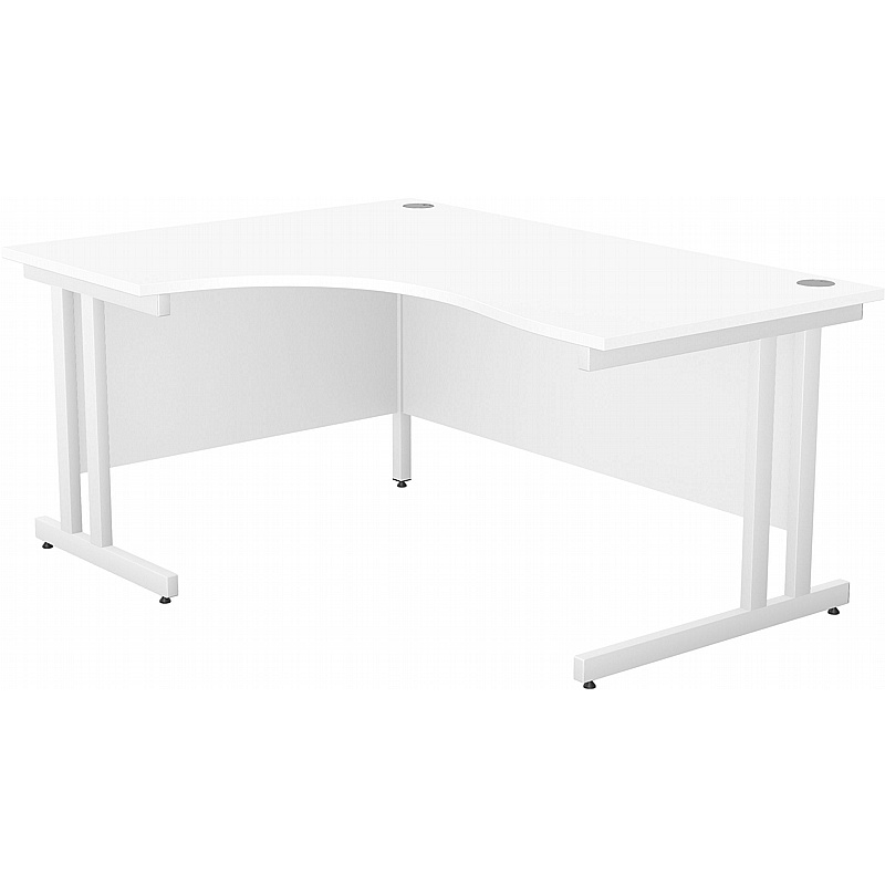 SmartLine Twin Upright Ergonomic Radial Office Desks from our Ergonomic ...