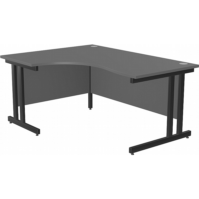 SmartLine Twin Upright Ergonomic Radial Office Desks from our Ergonomic ...