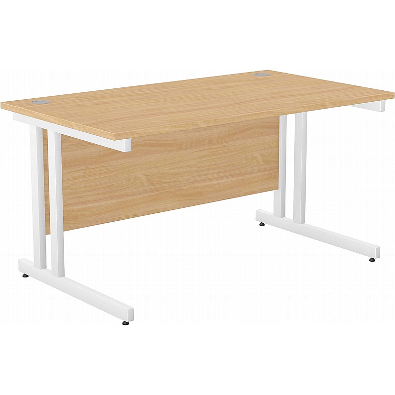 SmartLine Twin Upright Rectangular Office Desk from our Rectangular ...