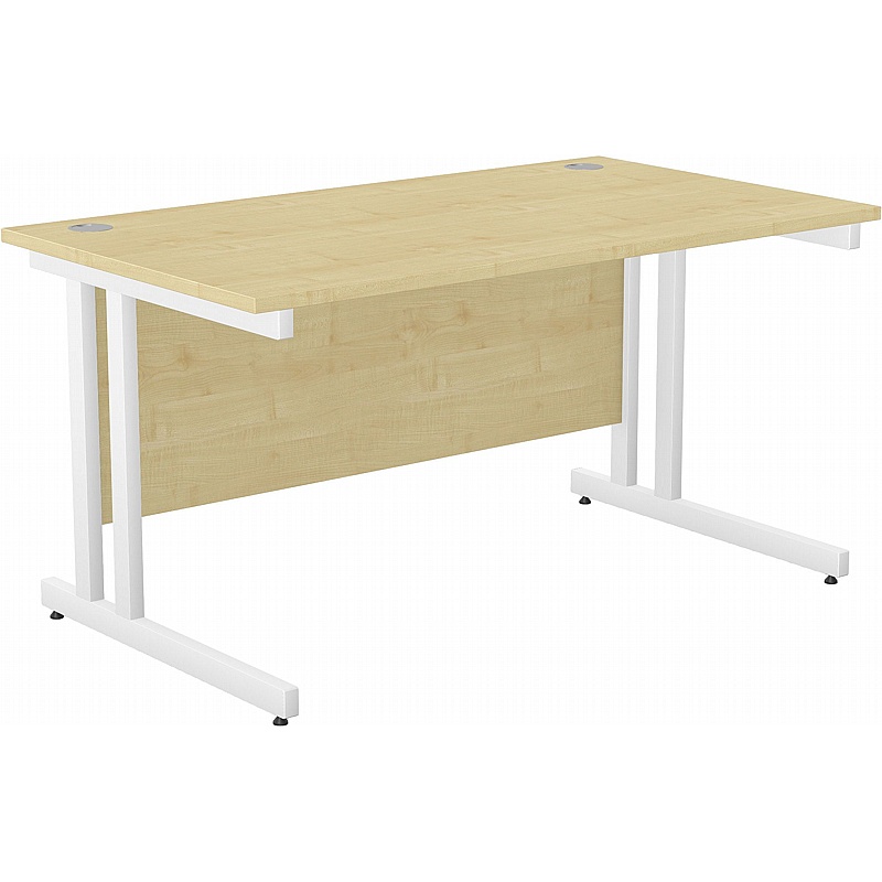 SmartLine Twin Upright Rectangular Office Desk from our Rectangular ...