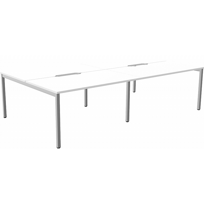 SmartLine 4 Person Back to Back Bench Office Desking from our Bench ...