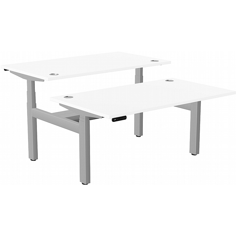 SmartLine Pro 2 Person Back to Back Sit Stand Office Desks from our Sit ...