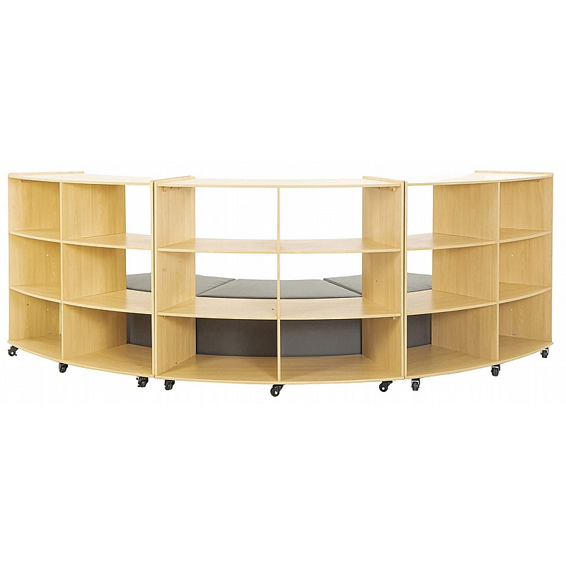 Bright Beginnings Curved Bookcase and Stool Bundle from our Library ...