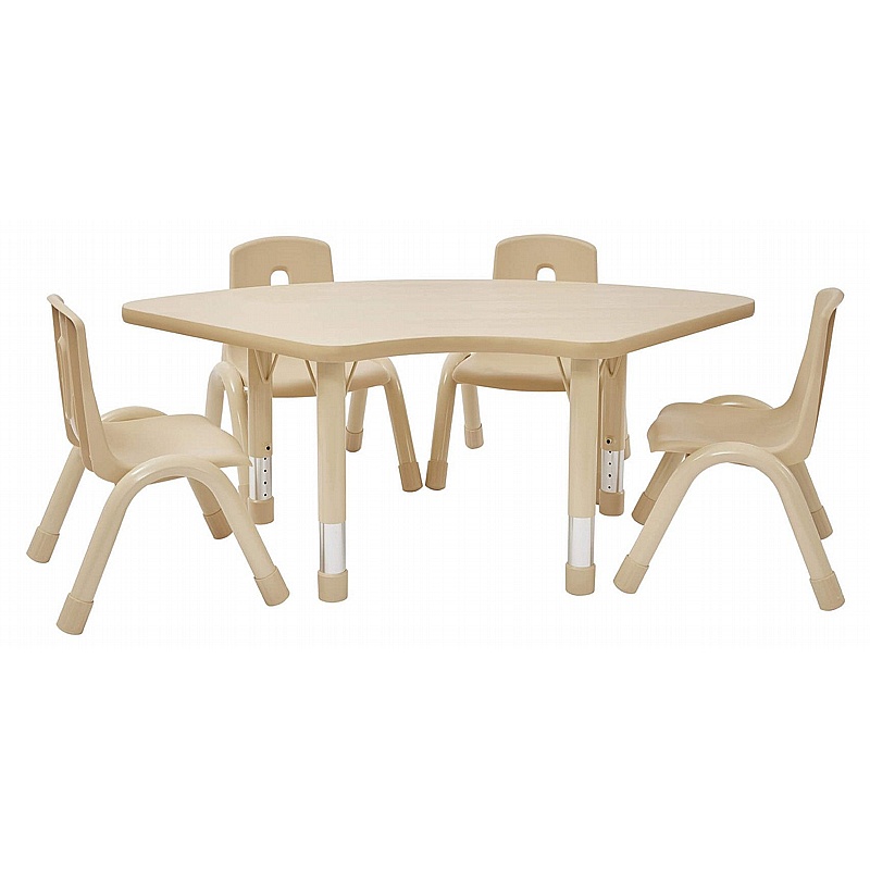 Wisdom Elegant Height Adjustable Kidney Tables from our Classroom ...