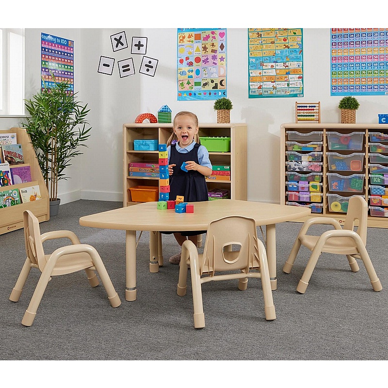 Wisdom Elegant Height Adjustable Kidney Tables from our Classroom ...