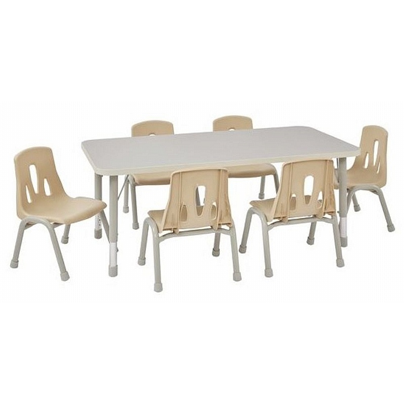 Modern Thrifty Height Adjustable Rectangular Tables from our Classroom ...