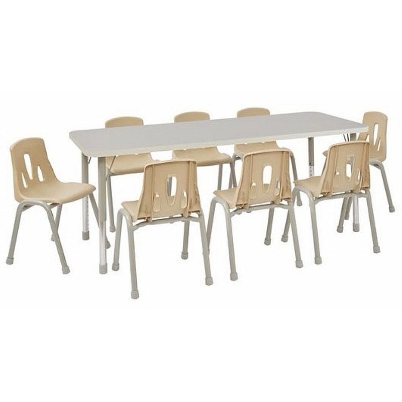 Modern Thrifty Height Adjustable Rectangular Tables from our Classroom ...