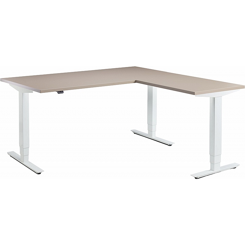 Advance Triple Motor Electric Height Adjustable Corner Office Desks ...