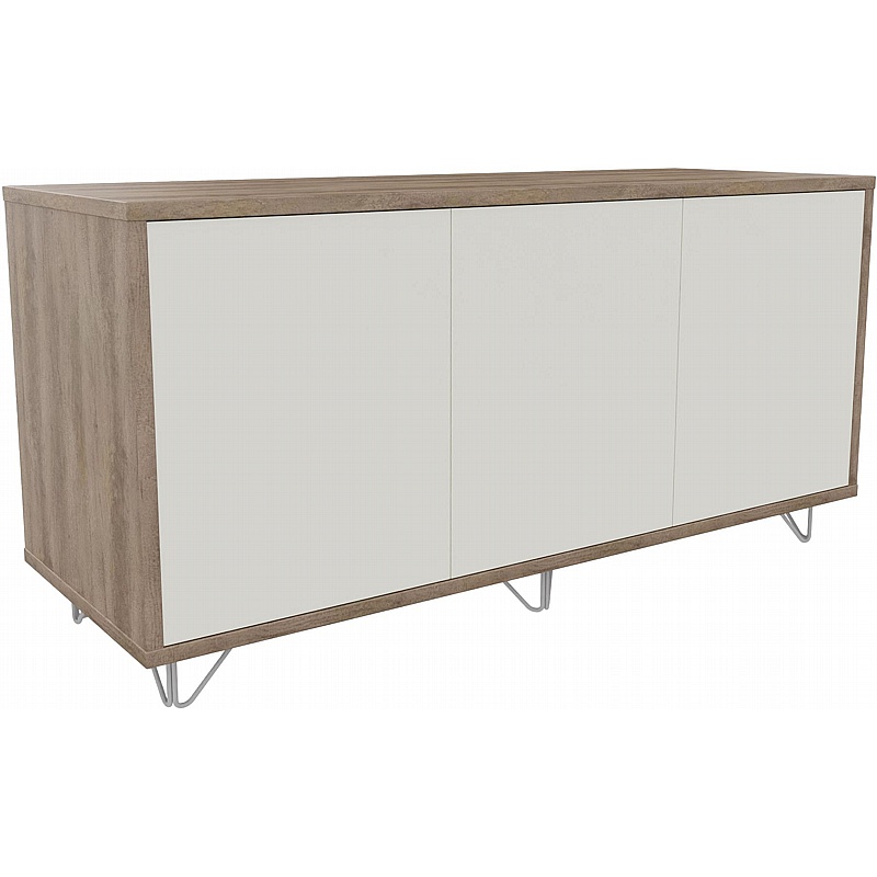 Boss Design Contract 3 Door Desk High Credenza with Wire Feet from our ...
