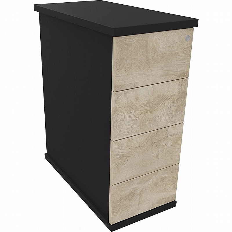 Unified Duo Flush Narrow Desk High Pedestals from our Office Drawers range.