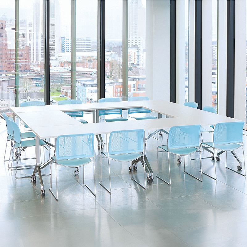 Boss Design Deploy Rectangular Conference and Training Flip Top Tables ...