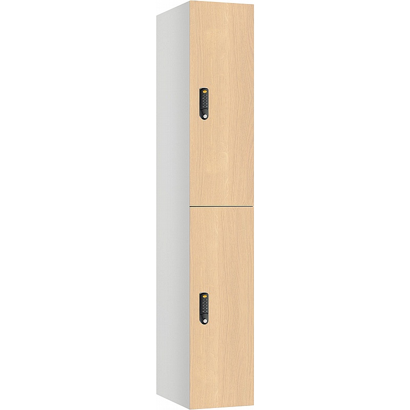 Pure Shield Antibacterial SGL Wood Effect Door Lockers with Digital ...