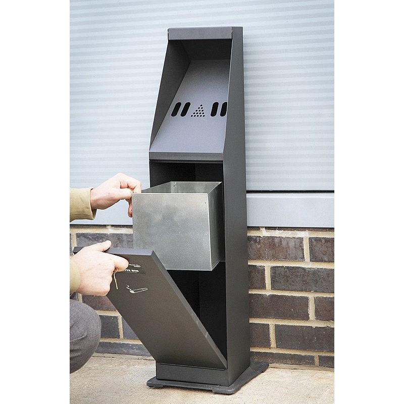 Freestanding Cigarette Bin from our Smoking Shelters range.