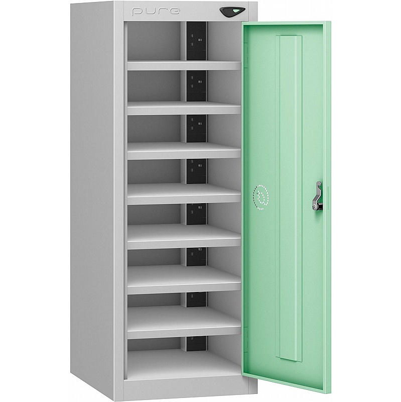 Pure Power Low 8 Compartment Laptop and Tablet Charging Cupboard with ...