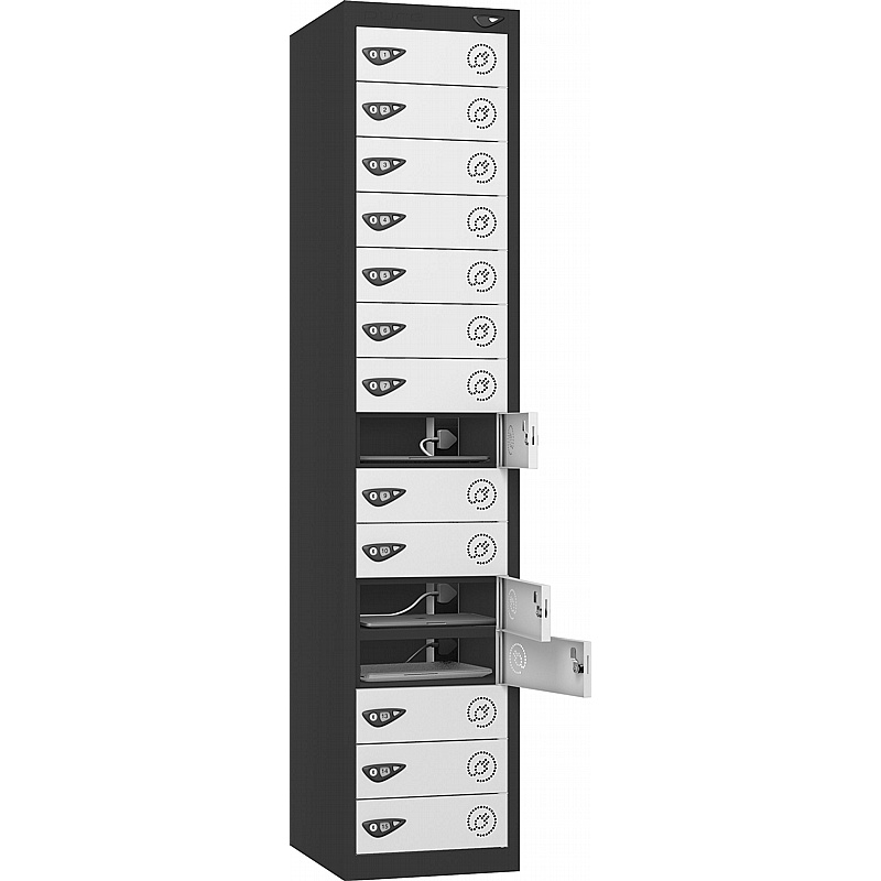 Pure Power 15 Compartment Laptop and Tablet Charging Lockers with Cam ...