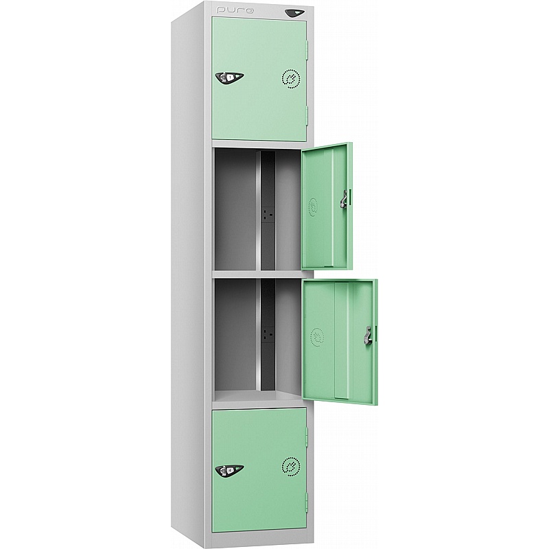 Pure Power 4 Compartment High Capacity Charging Lockers with Hasp and ...