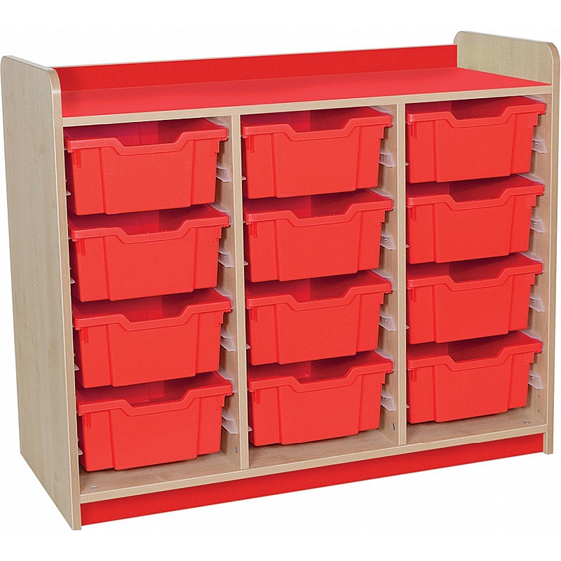 KubbyClass Library Triple Column Combination Tray Storage Unit from our ...