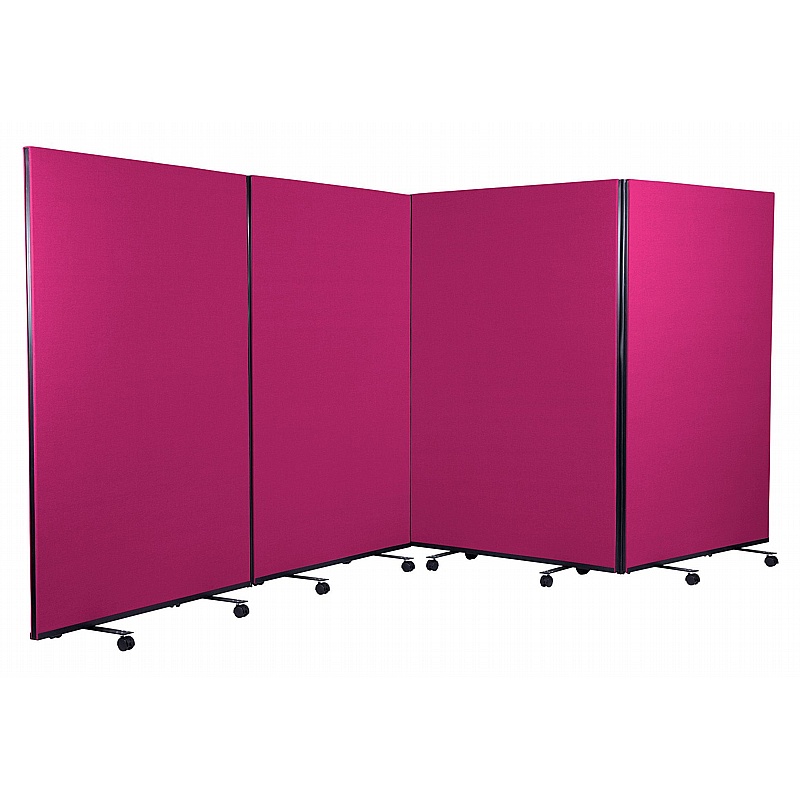 Division Woolmix 4 Panel Mobile Partition Screens from our Panel ...