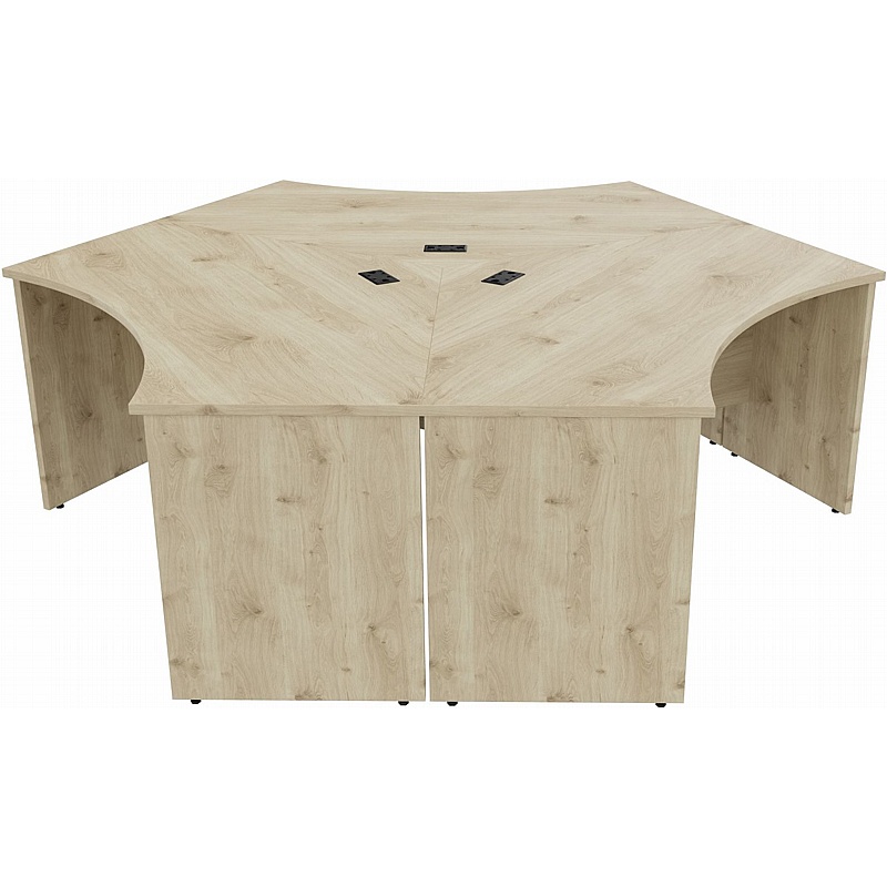 Forme 3 Person Cluster Office Desks from our Ergonomic Office Desks range.
