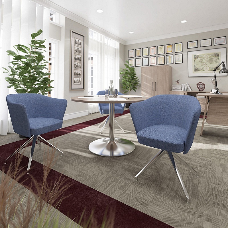 Virtu Round Breakout and Meeting Tables from our Meeting Room Tables range.