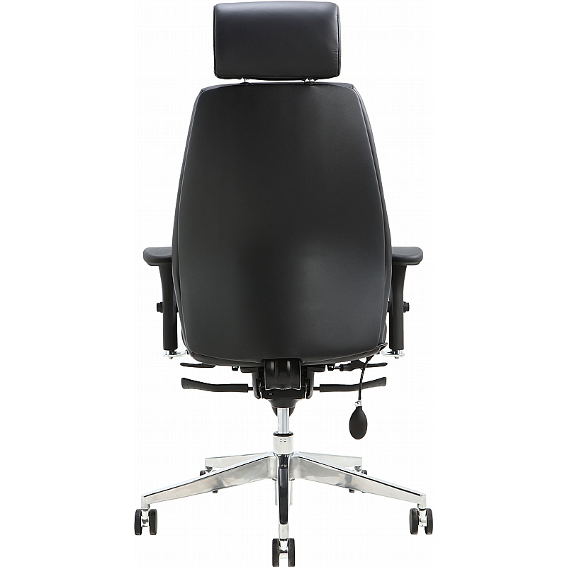 Posture-Task 24-7 Heavy Duty Top Leather Ergonomic Office Chair from ...