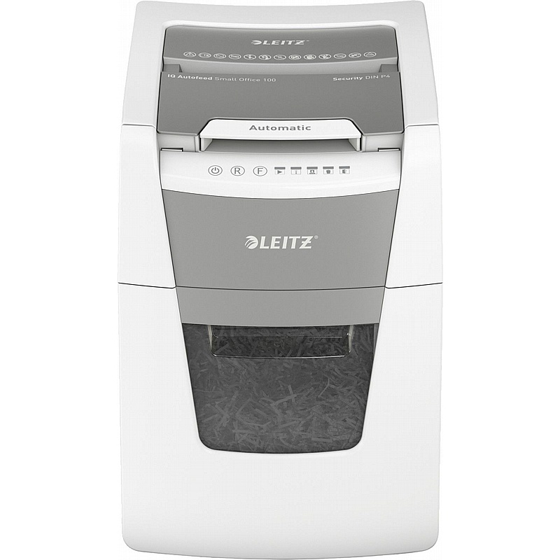 Leitz IQ-P4 Small Office Autofeed Cross Cut Paper Shredder from our ...